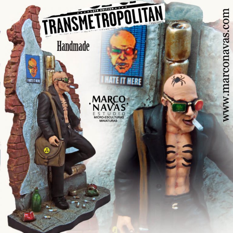Comic, Spider Jerusalem, The Figure. - Marco Navas Studio