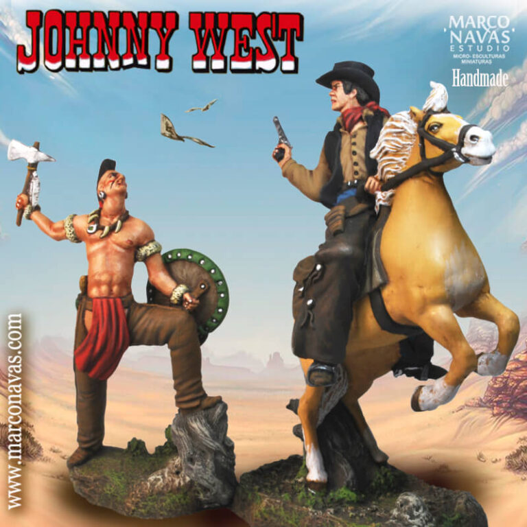 Johnny West,Thunderbolt & Fighting Eagle, The Scene. - Marco Navas Studio